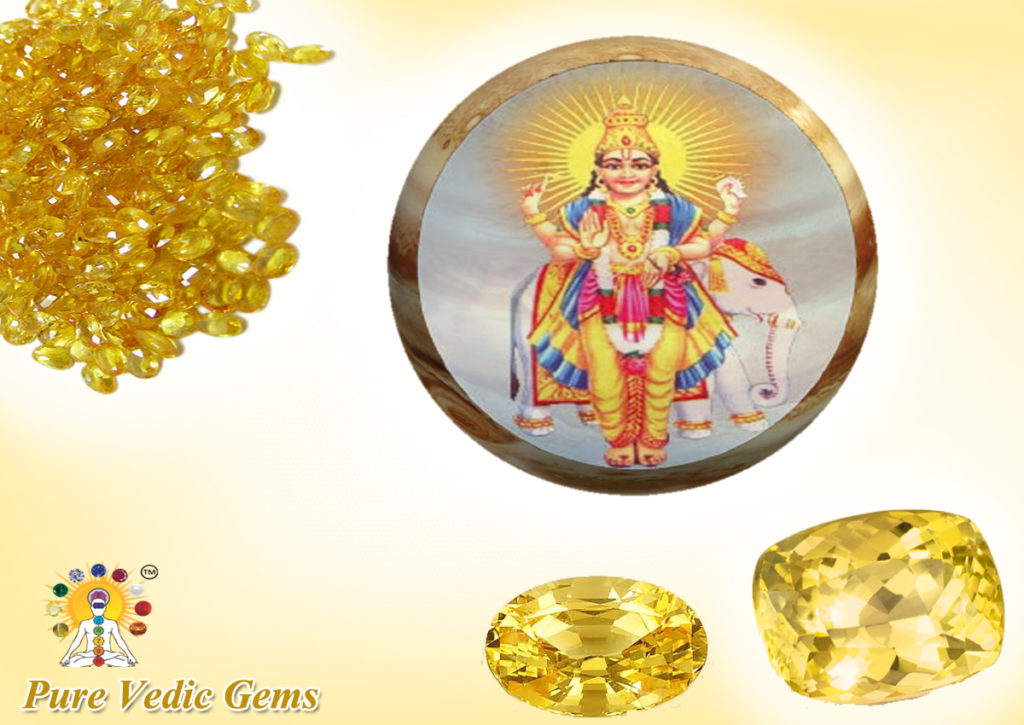 Jupiter Planet And Its Gemstone Yellow Sapphire